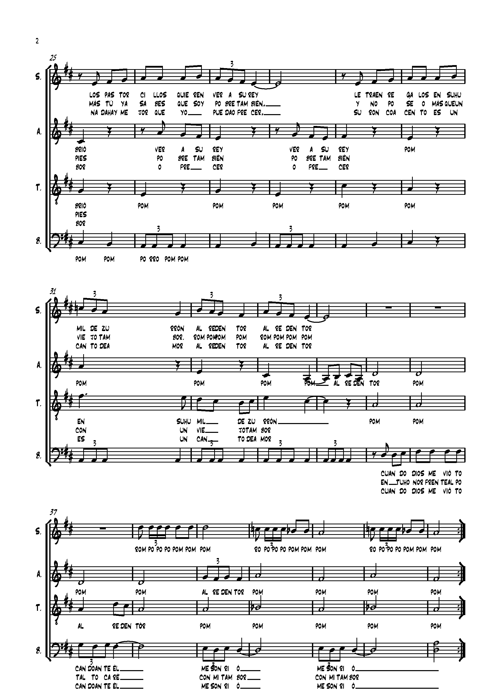 el tamborilero | 1 | 2 | midi